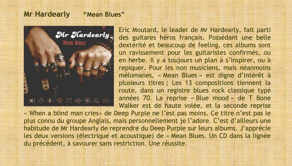 Blues Alive 76 n°41 - Eric Van Royen - Septembre 2021 - Mr Hardearly ...